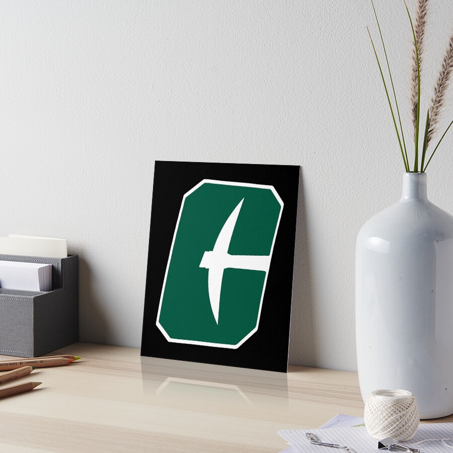 "Uncc new logo (white outline) magnet" Art Board Print for Sale by ...