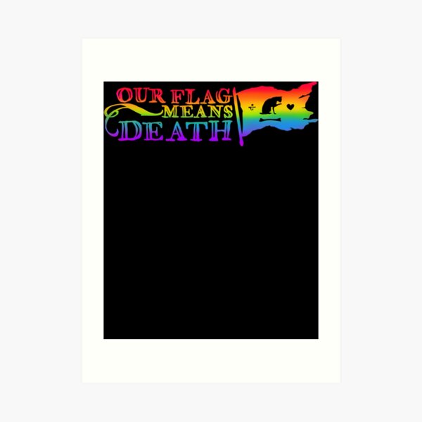 "OFMD Our Flag Means Death Rainbow Logo" Art Print for Sale by ...