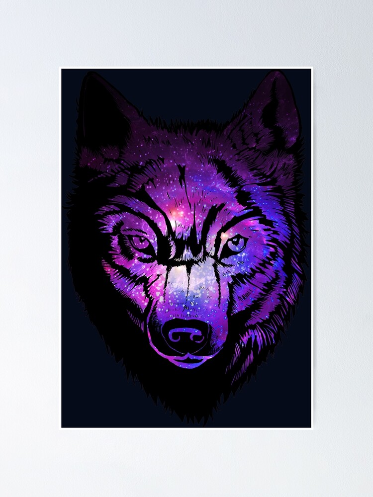 Póster «Lobo cósmico-astral» de zilvart- | Redbubble
