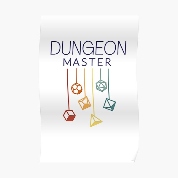 Póster «Dungeon Master, DM, Personajes de jugador, Jugadores de rol» de ...