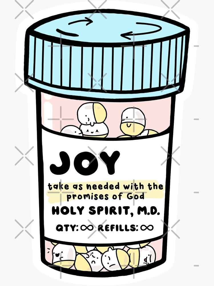 "Joy Pill Box" Sticker for Sale by SEKAPPAREL | Redbubble