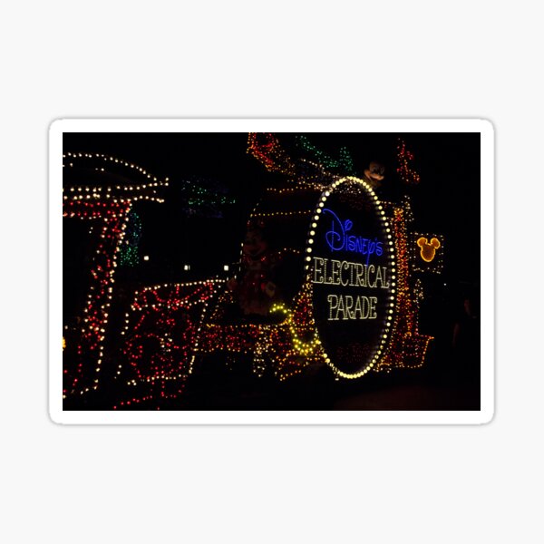 "Main Street Electrical Parade" Sticker for Sale by vwilderart | Redbubble