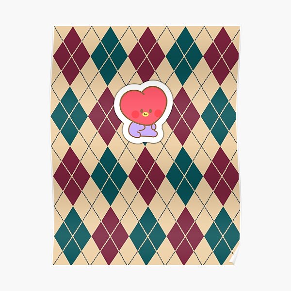 "Cute Taehyung Fashion - BTS BT21 character Tata" Poster for Sale by ...