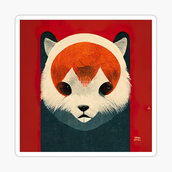 "Serious Red Panda" Sticker for Sale by nuuo | Redbubble