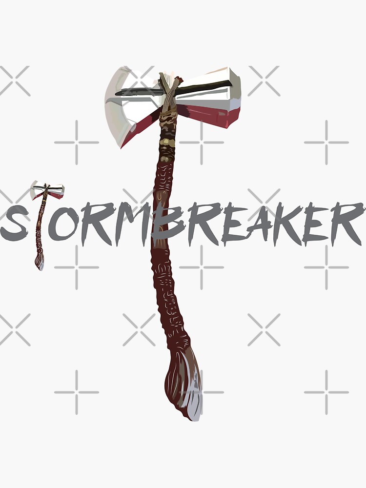 "stormbreaker" Sticker for Sale by raihanr402 | Redbubble