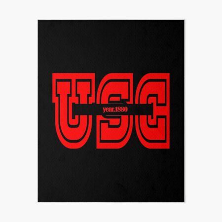 "Usc Block Year 1880 Logo" Art Board Print for Sale by Westen-5 | Redbubble