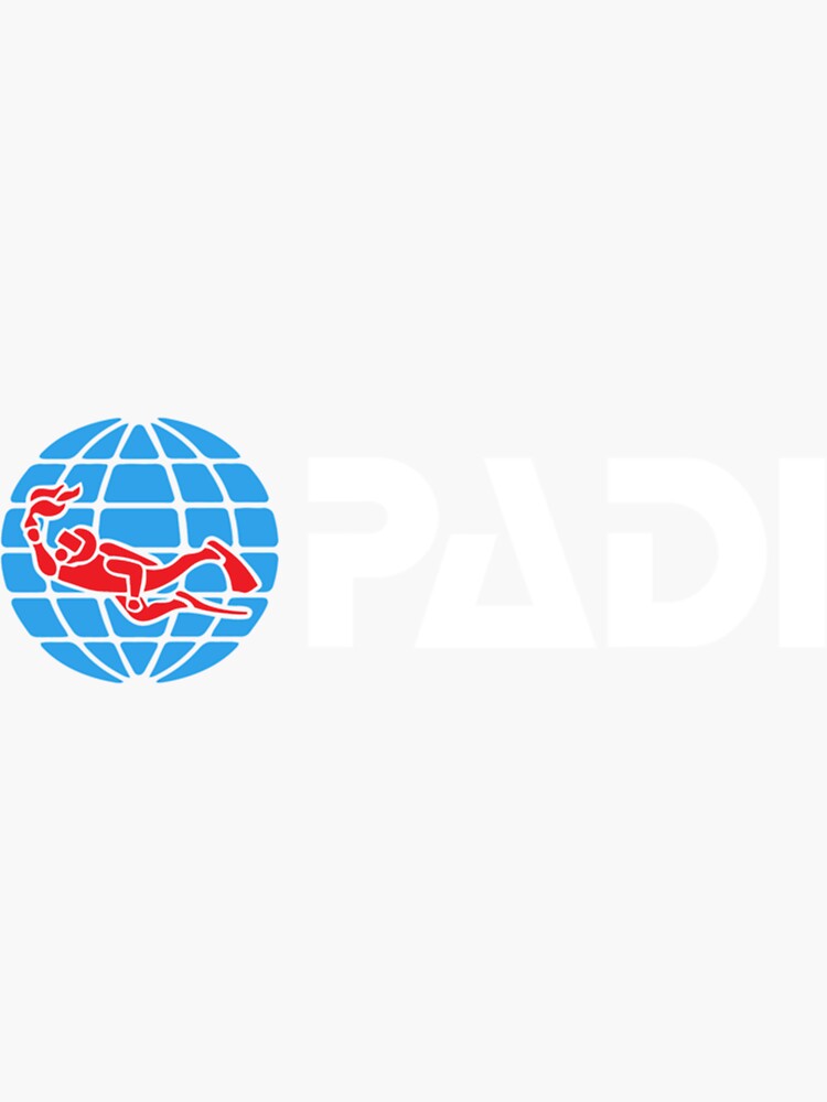 "PADI Logo" Sticker for Sale by JAMESHAWKIN | Redbubble