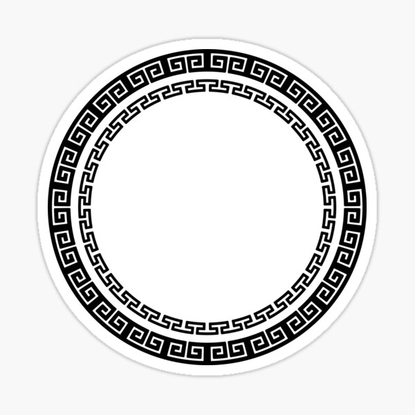 "Aztec Circular Tribal Border Pattern" Sticker for Sale by boneytoes ...