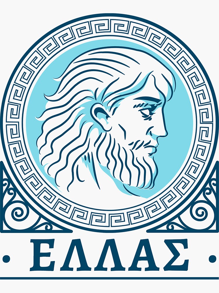 "Greece Crest by The Greek Store" Sticker for Sale by thegreekstore ...