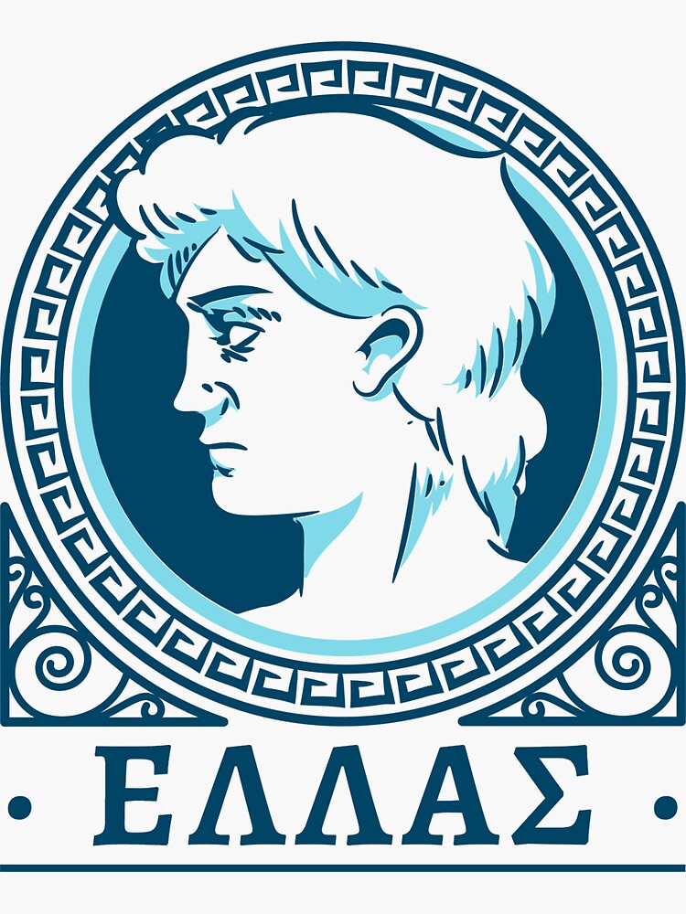 "Greece Crest by The Greek Store" Sticker for Sale by thegreekstore ...