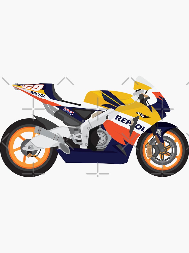 "Nicky Hayden Honda RC211V - Motorcycle" Sticker for Sale by ...