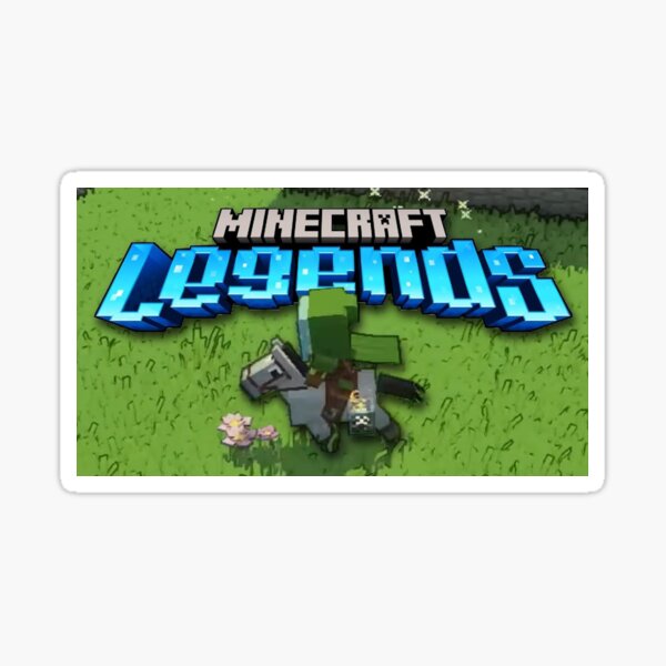 "minecraft> legends>game" Sticker for Sale by lucamendy | Redbubble