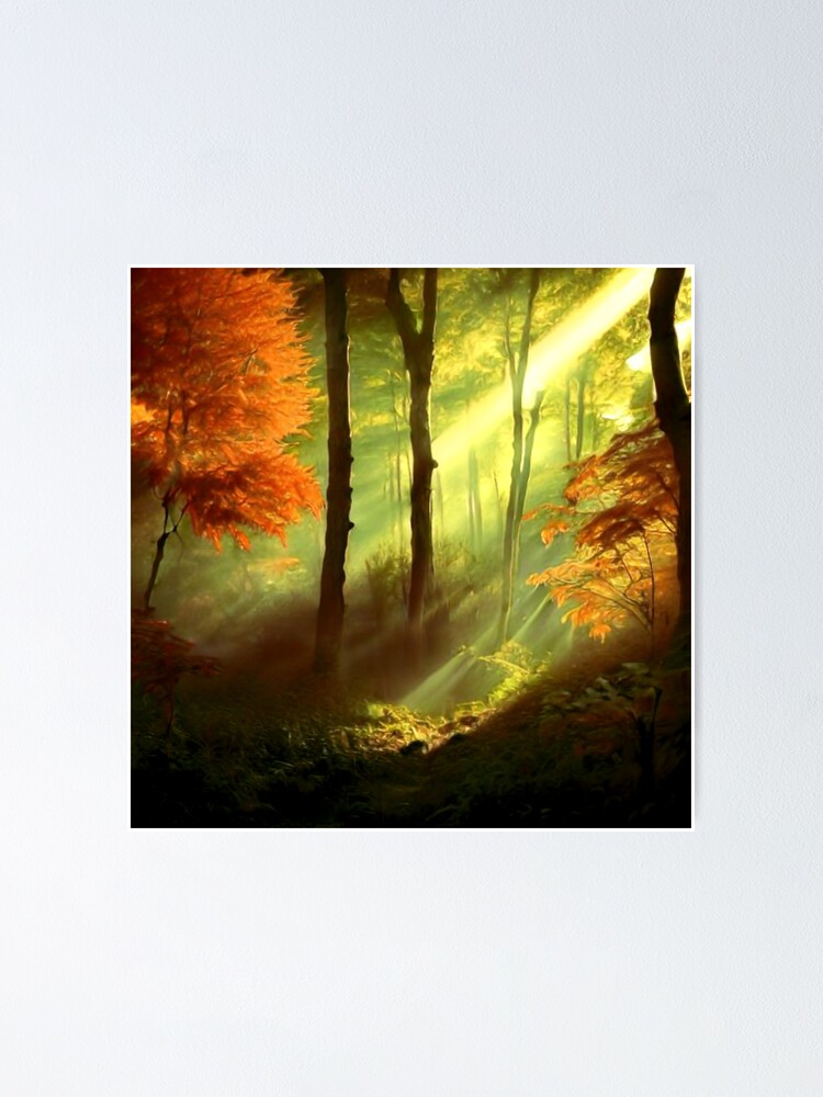 "Penetrating Light Rays" Poster for Sale by knurvs | Redbubble