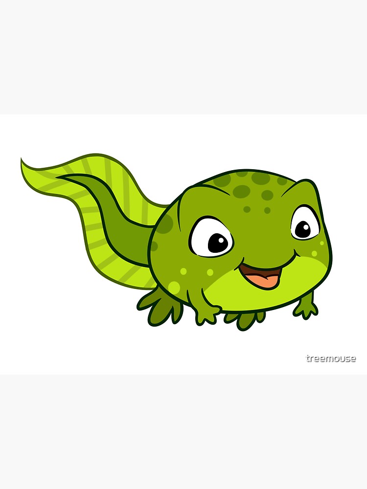 "Happy tadpole cartoon illustration" Sticker by treemouse | Redbubble