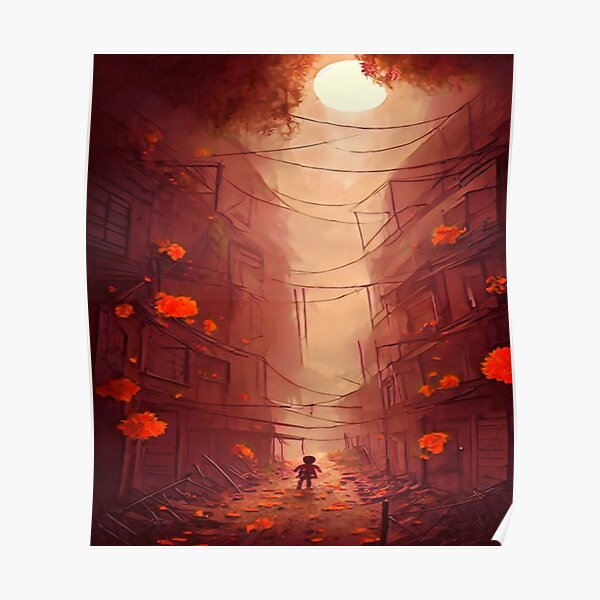 "Lone Child at Night" Poster for Sale by knurvs | Redbubble