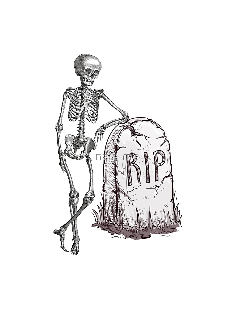 "cool skeleton in cemetry ,RIP " Poster for Sale by nala-me | Redbubble