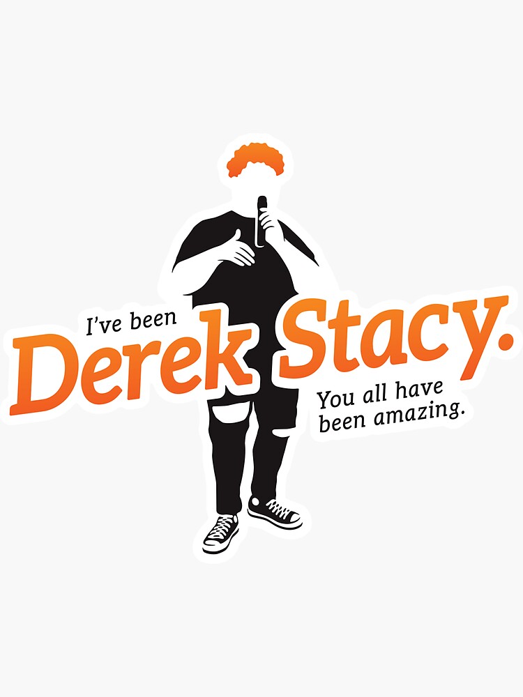 "Logo For Stand-Up Comedian Derek Stacy" Sticker for Sale by DSComedy ...