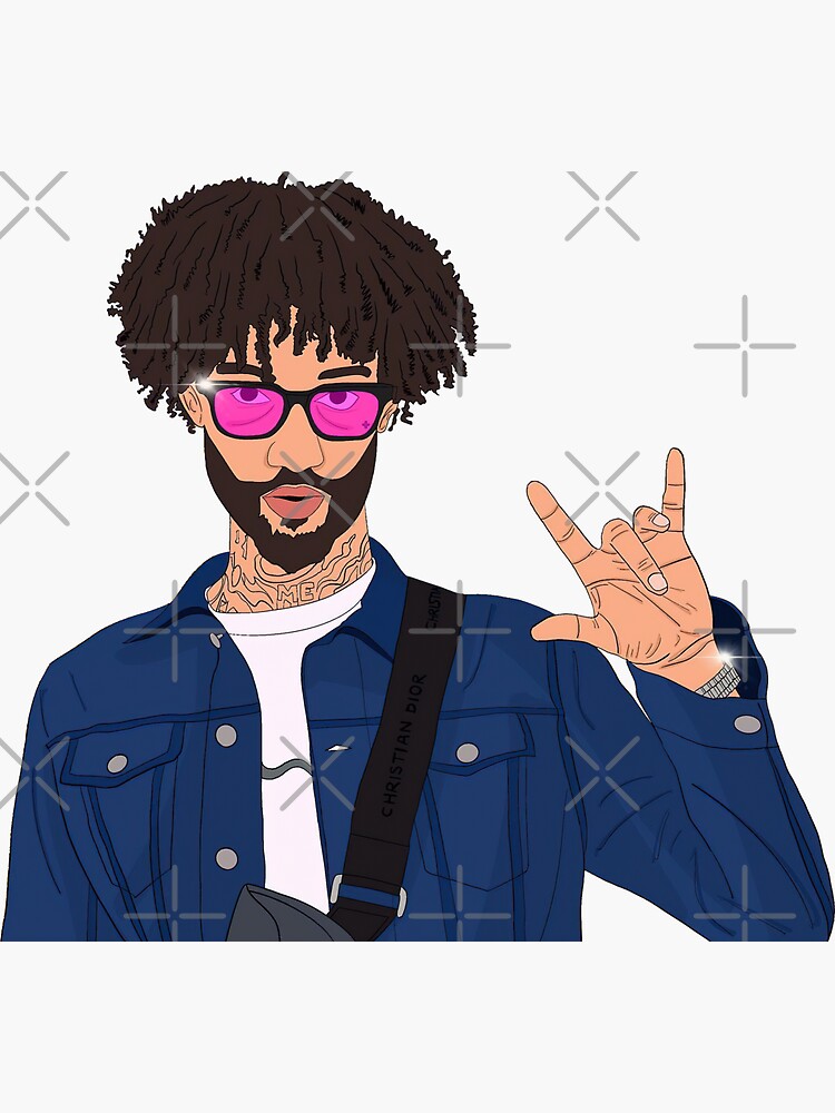 "Pnb Rock Art" Sticker for Sale by MarieSmart77 | Redbubble