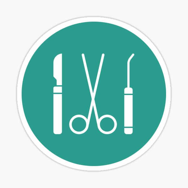 "Surgical tech" Sticker for Sale by TafisArt | Redbubble