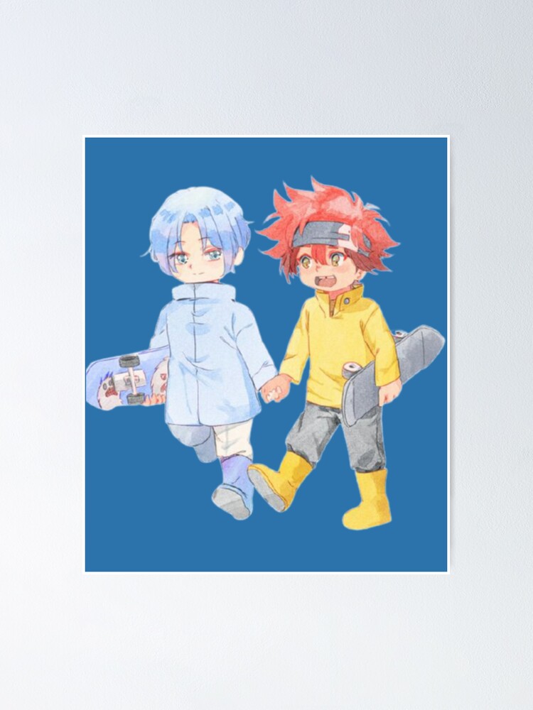 "SK8 the Infinity Reki and Langa hug anime kawaii " Poster for Sale by ...