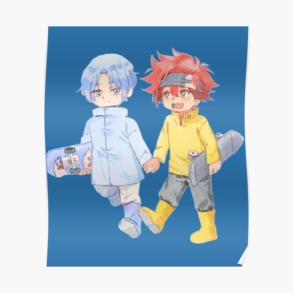 "SK8 the Infinity Reki and Langa hug anime kawaii " Poster for Sale by ...