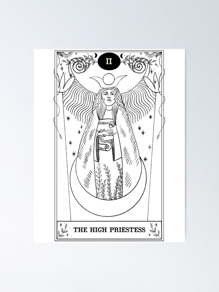 "High Priestess" Poster for Sale by Hudyakart | Redbubble