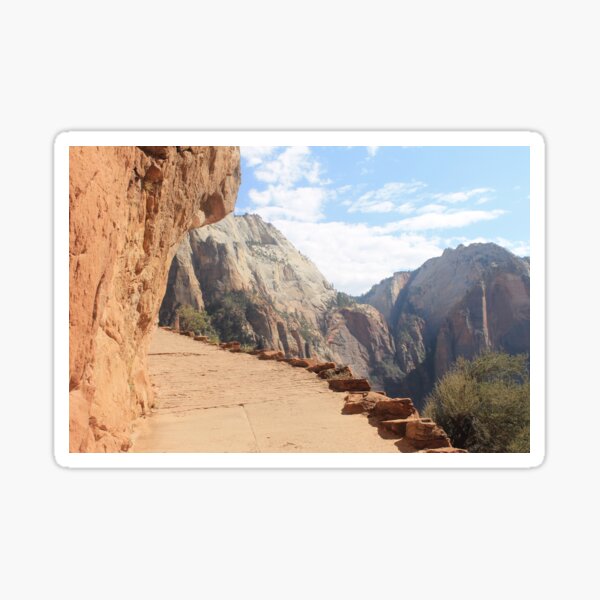 "Trail to Angel's Landing" Sticker for Sale by cosmicqueries | Redbubble