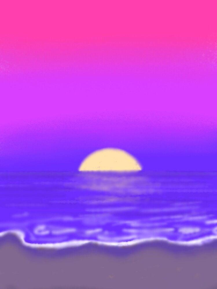 "Simple Bi Beach Sunset" Sticker for Sale by Emilyisok | Redbubble
