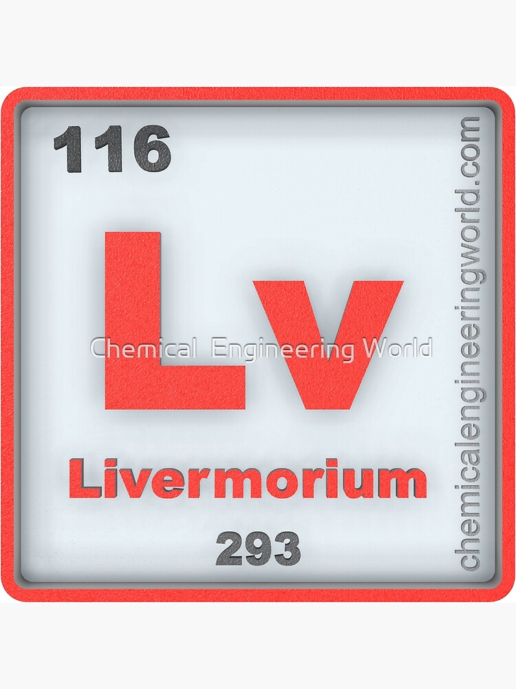 "Livermorium Element " Poster for Sale by Chem-Eng-World | Redbubble