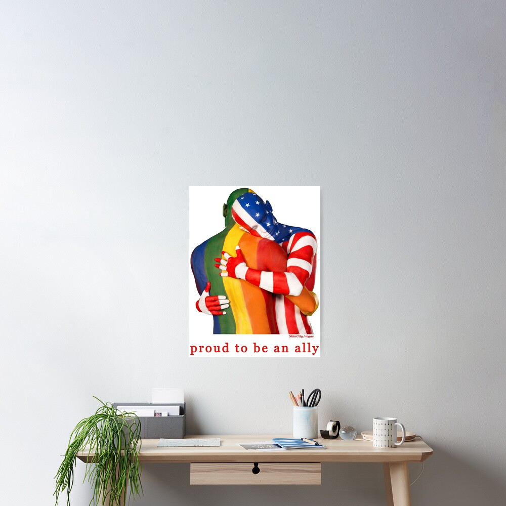 "LGBT Ally" Poster for Sale by LoveIsLoveArt | Redbubble