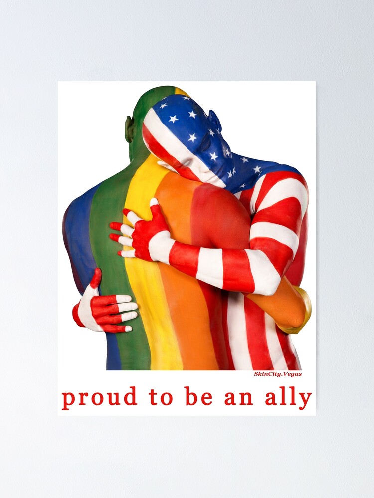 "LGBT Ally" Poster for Sale by LoveIsLoveArt | Redbubble