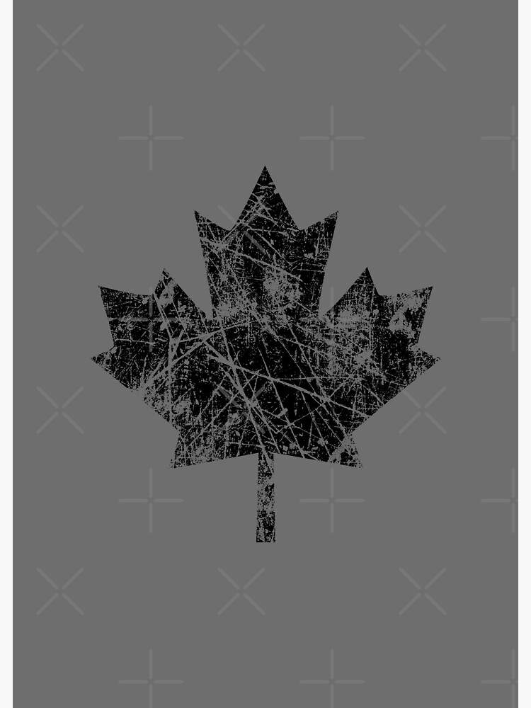 "Canadian Maple Leaf Grunge Distressed Style" Poster by Garaga | Redbubble
