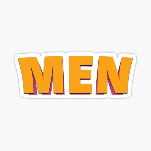 "MEN Logo" Sticker for Sale by JimRimmer | Redbubble