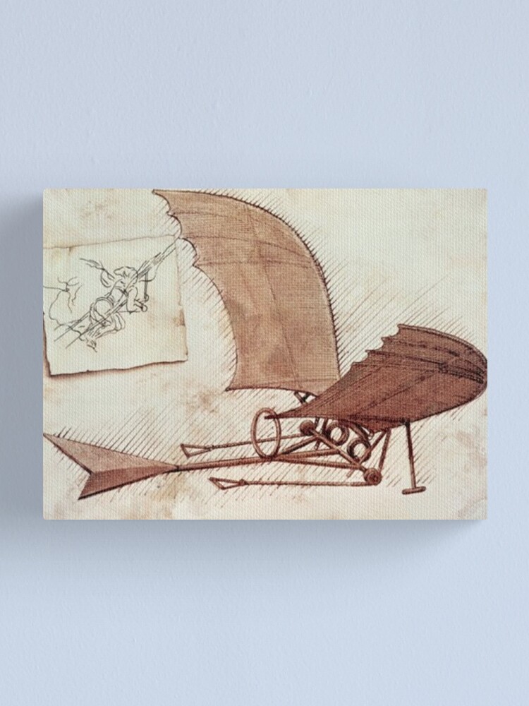 Leonardo Da Vinci Drawings Flying Machines
