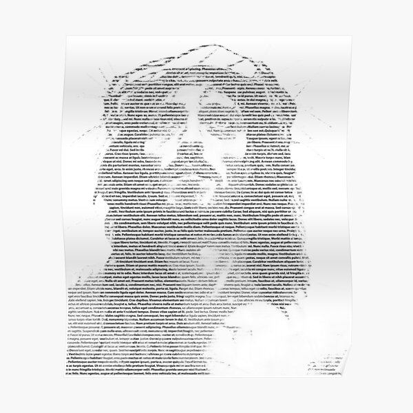 "Text Jesus Christ Face Crucifixion" Poster for Sale by Roland1980 ...