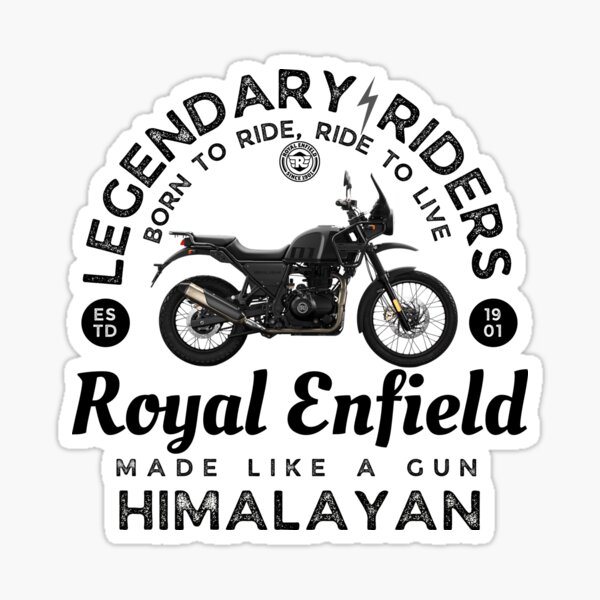 "Custom Designs of Royal Enfield Himalayan" Sticker for Sale by ...