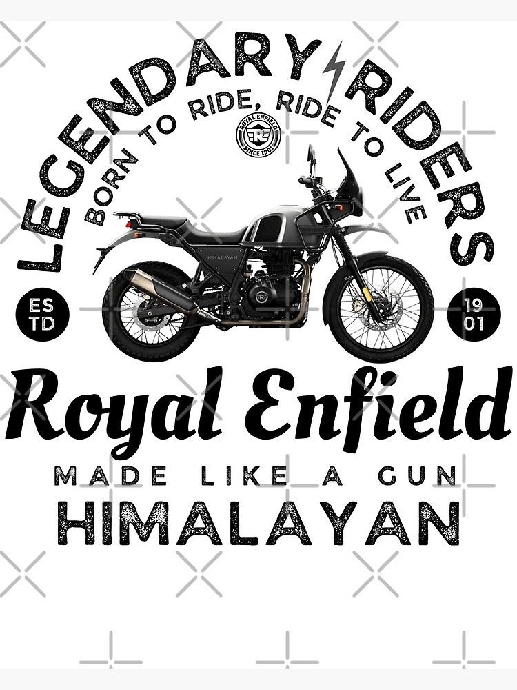 "Graphics Designs of Royal Enfield Himalayan" Poster for Sale by ...