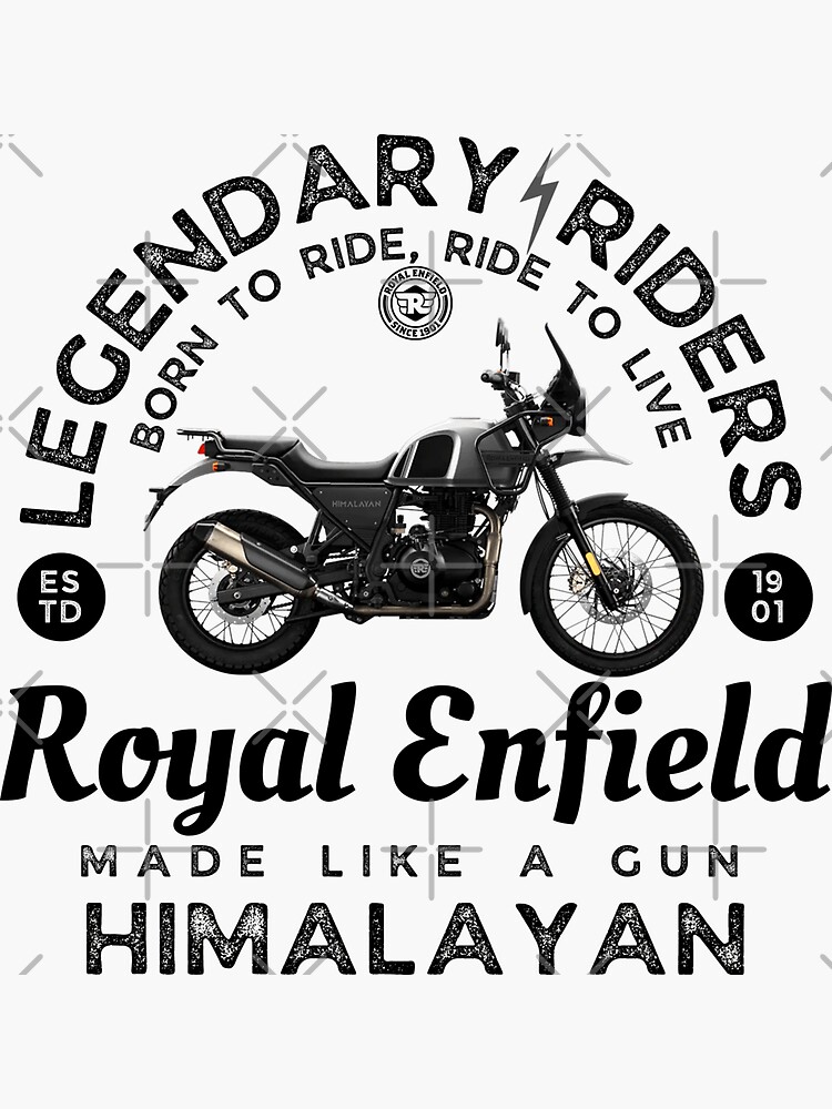"Graphics Designs of Royal Enfield Himalayan" Sticker for Sale by ...