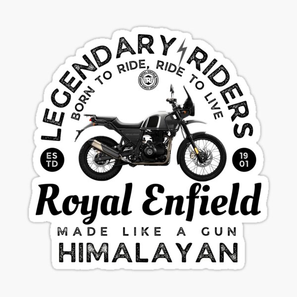 "Graphics Designs of Royal Enfield Himalayan" Sticker for Sale by ...