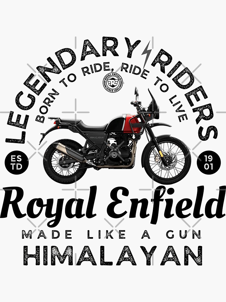 "Graphics Designs of Royal Enfield Himalayan" Sticker for Sale by ...