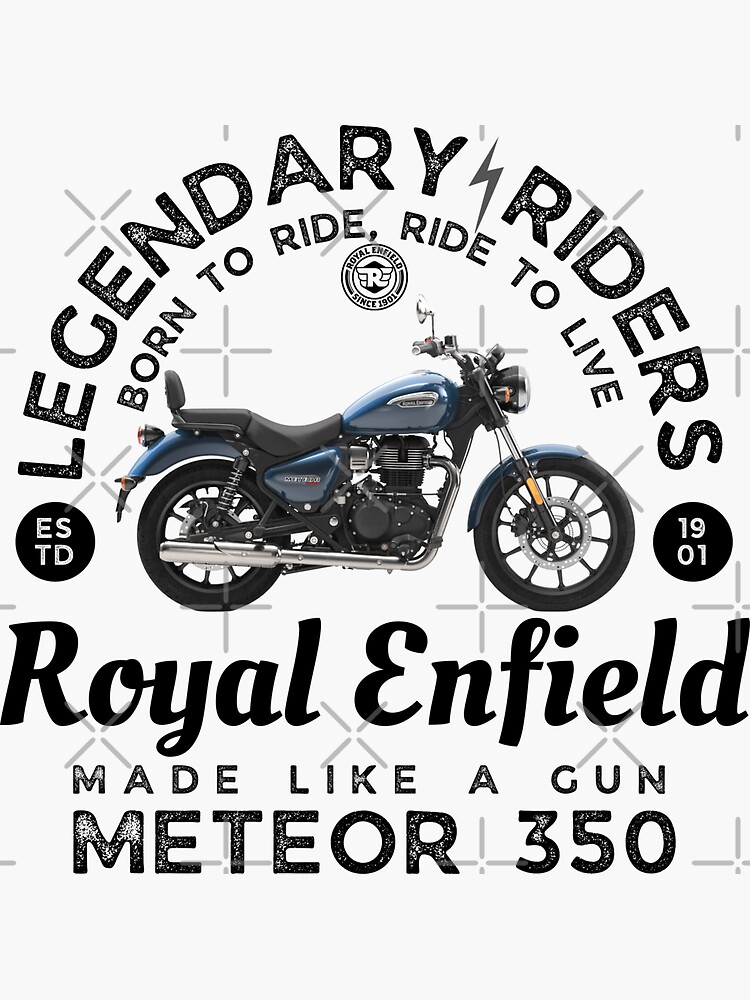 "Graphics Designs of Royal Enfield Meteor " Sticker for Sale by ...
