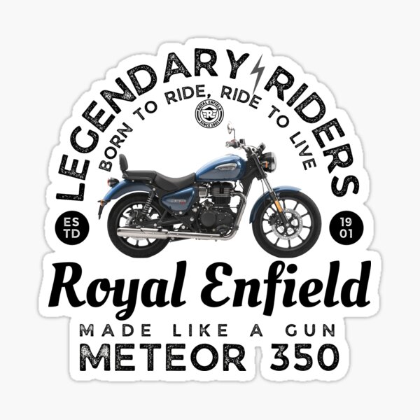 "Graphics Designs of Royal Enfield Meteor " Sticker for Sale by ...
