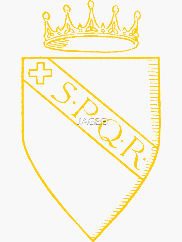 "SPQR Roma Logo" Sticker for Sale by JAG2B | Redbubble