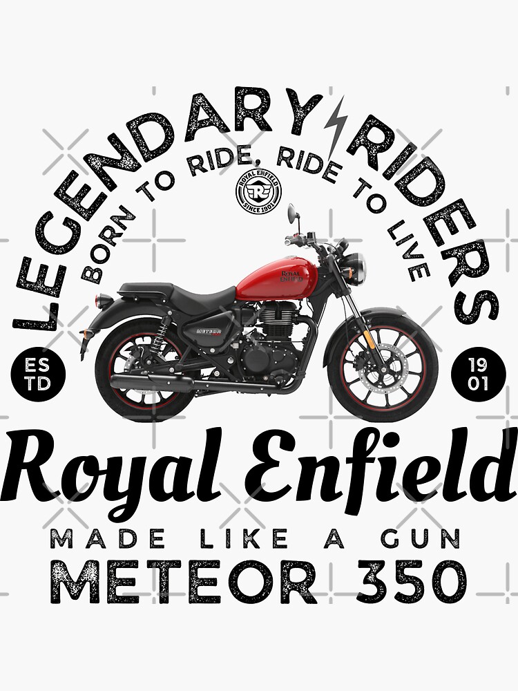 "Graphics Designs of Royal Enfield Meteor " Sticker for Sale by ...