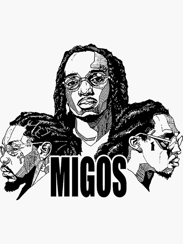 Migos Sticker For Sale By Neirabanaa Redbubble
