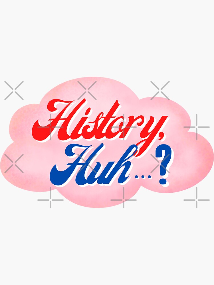 "History huh?| Red white and royal blue " Sticker for Sale by RecStore ...