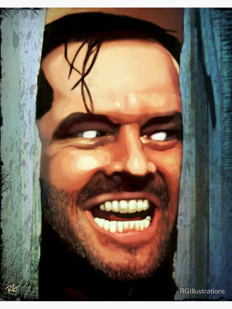 "The Shining " Sticker for Sale by RGIllustrations | Redbubble