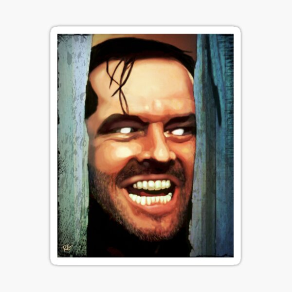 "The Shining " Sticker for Sale by RGIllustrations | Redbubble