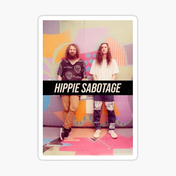 "Hippie Sabotage Photo With Text - Aesthetic Look" Sticker for Sale by ...