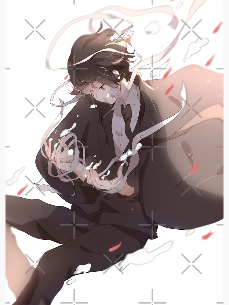 "Dazai Osamu Bungo Stray Dogs Epic Anime" Sticker for Sale by delfinart ...